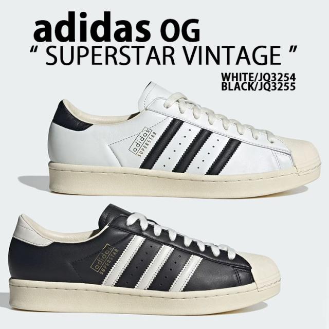 adidas originals アディダス スニーカー SUPERSTAR VINTAGE スーパースター WHITE BLACK JQ3254 BLACK WHITE JQ3255 シューズ レザー