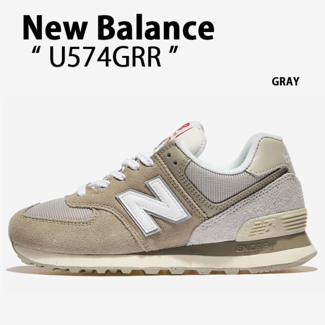 New Balance ニューバランス スニーカー U574GRR GRAY シューズ NewBalance574 グレー ロゴ スエード メンズ レディース