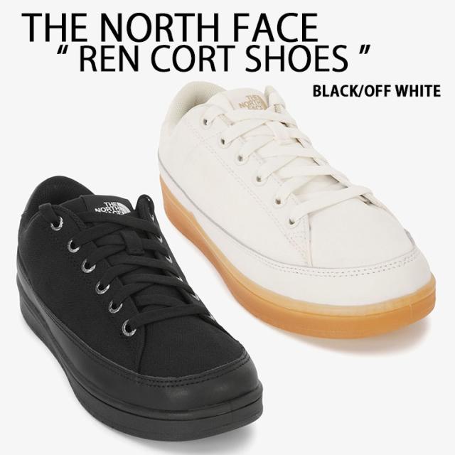 THE NORTH FACE ノースフェイス スニーカー REN COURT シューズ オールスタータイプ BLACK WHITE 黒スニーカー クッション NS94R04A/B