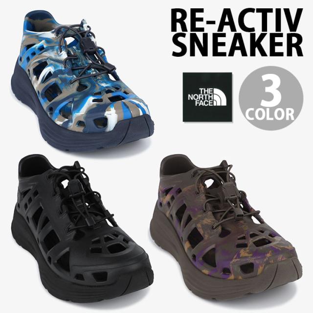 THE NORTH FACE ノースフェイス スポーツサンダル スニーカーサンダル RE-ACTIV SNEAKER サンダル スポサン CAMO 迷彩 NS94R45J/K/L