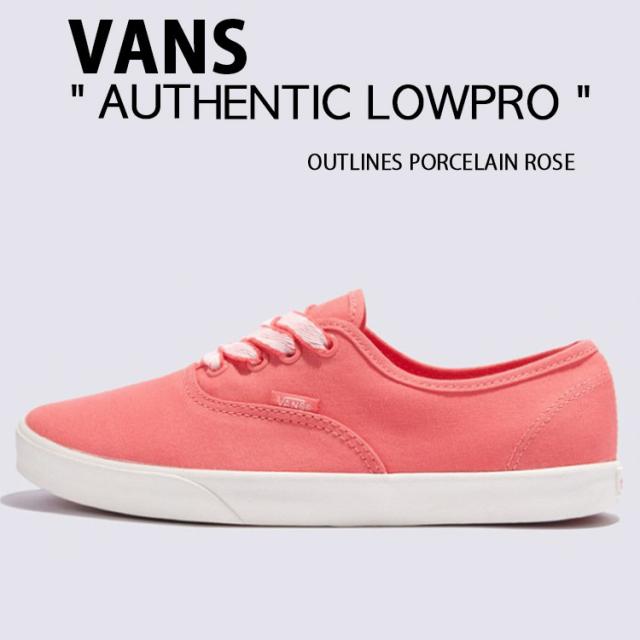 VANS バンズ スニーカー AUTHENTIC LOWPRO OUTLINES PORCELAIN ROSE VN000D04D6Z オーセンティック ロープロ ポースリンローズ