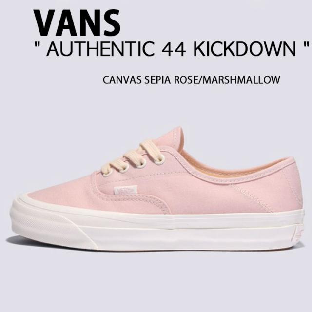 VANS バンズ スニーカー AUTHENTIC 44 KICKDOWN CANVAS SEPIA ROSE MARSHMALLOW VN000D4YFBM オーセンティック 44 キックダウン