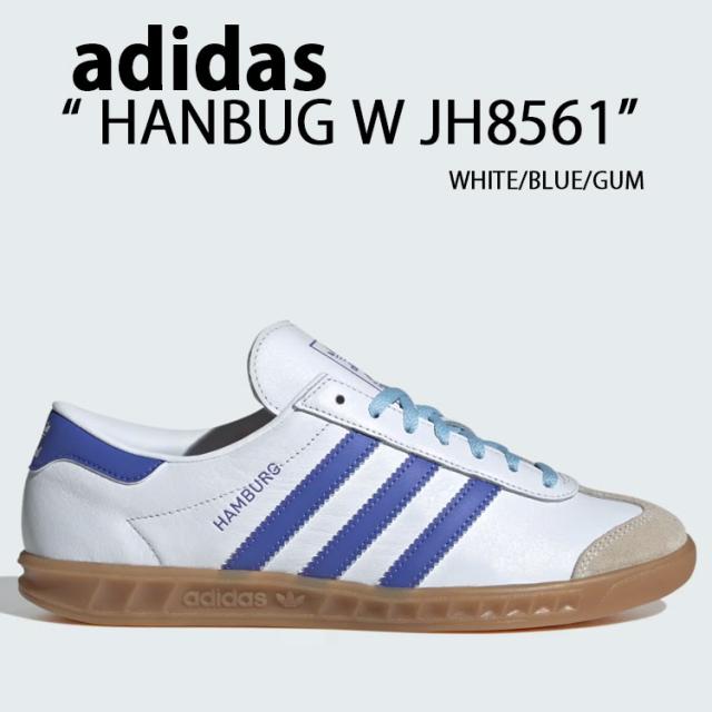 adidas originals アディダス スニーカー HAMBURG W WHITE BLUE GUM JH8561 シューズ ハンブルク W ホワイト ブルー ガム  ガムソール