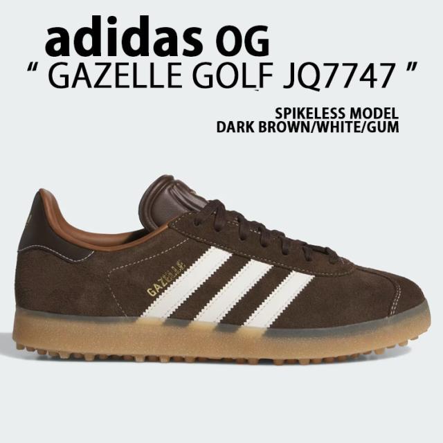 adidas originals アディダス スニーカー GAZELLE GOLF JQ7747 ガゼルゴルフ DARK BROWN WHITE GUM シューズ レザー ダークブラウン