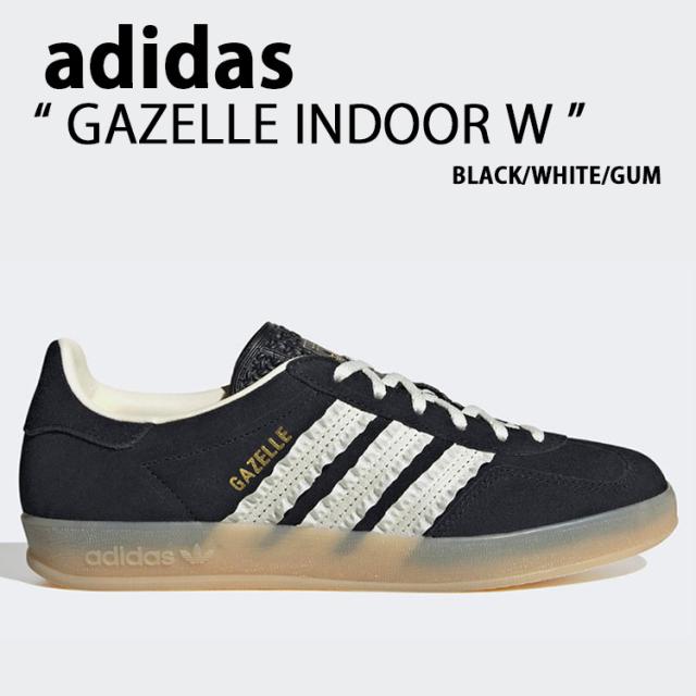 adidas originals アディダス レディース スニーカー GAZELLE INDOOR W JS1412 BLACK シューズ ガゼルインドア ブラック スエード