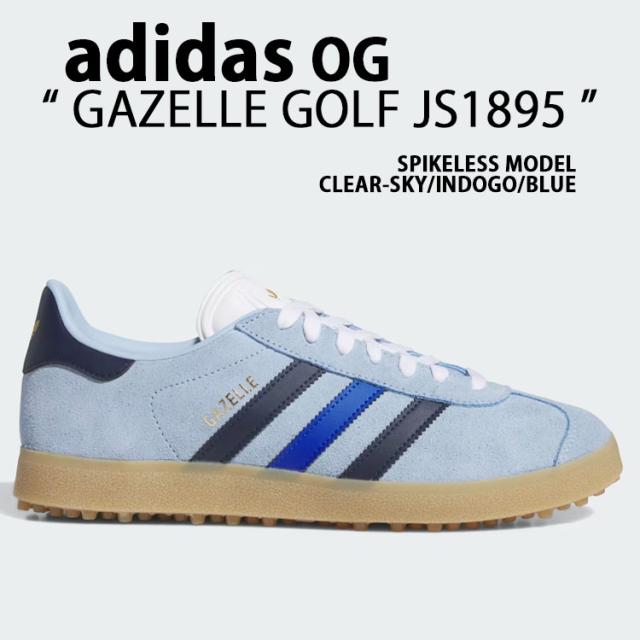 adidas originals アディダス スニーカー GAZELLE GOLF JS1895 ガゼルゴルフ CLEAR SKY レザーアッパー スパイクレスモデル クリアスカイ