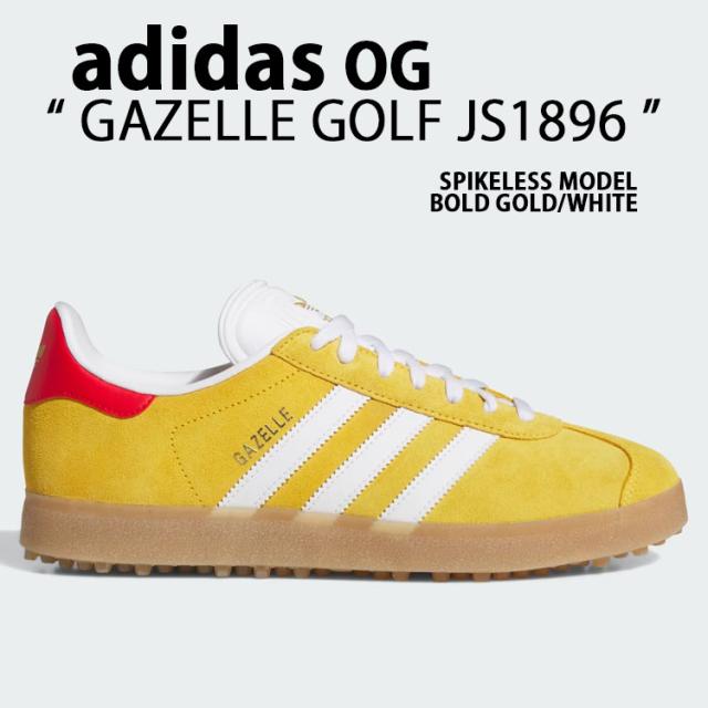 adidas originals アディダス スニーカー GAZELLE GOLF JS1896 ガゼルゴルフ BOLD GOLD スパイクレスモデル ボールドゴールド スエード