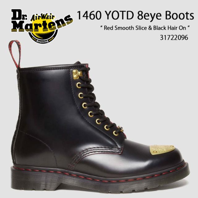 Dr.Martens ドクターマーチン レディース 8ホールブーツ レザー 1460 YOTD 31722096 BLACK シューズ ブラック ドラゴン 女性用