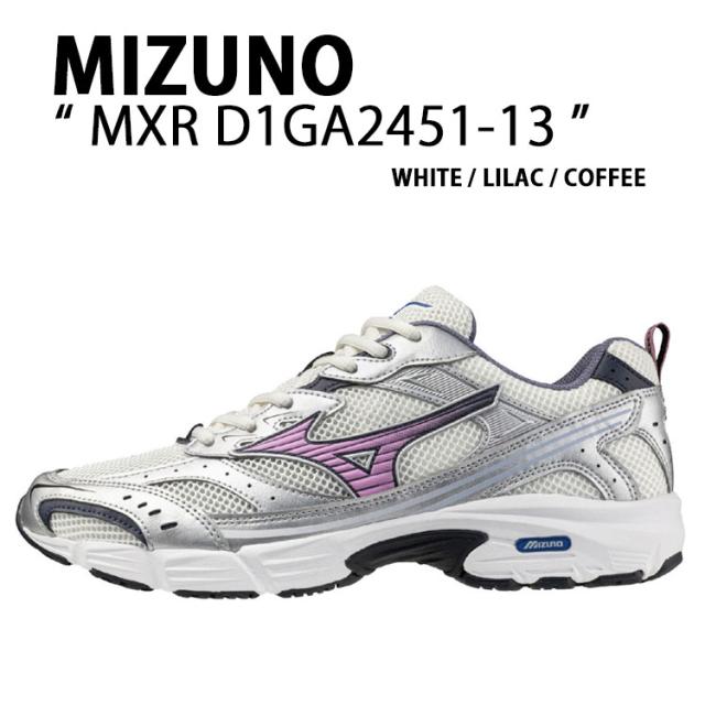 Mizuno ミズノ スニーカー MXR D1GA2451-13 WHITE LILAC シューズ ホワイト ライラック ランニングシューズ メッシュ メンズ レディース