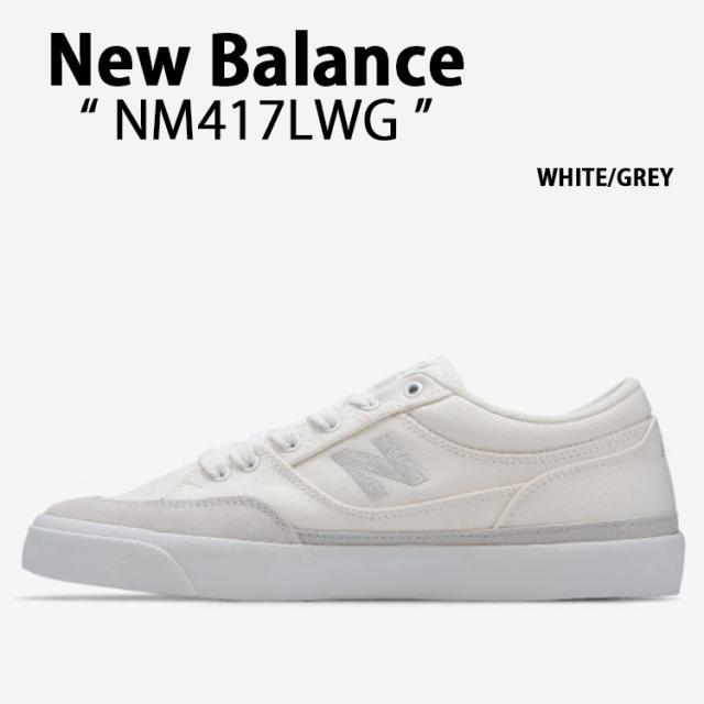 New Balance ニューバランス スニーカー NM417LWG WHITE GRAY シューズ NewBalance417 ホワイト グレー スケートシューズ ロゴ スエード メンズ レディース