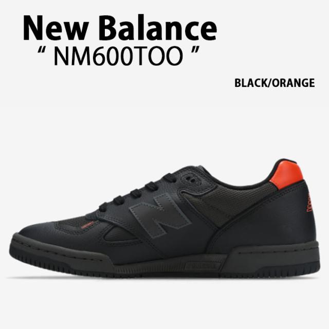 New Balance ニューバランス スニーカー NM600TOO BLACK ORANGE シューズ NewBalance600 ブラック オレンジ スケートシューズ ロゴ スエード メンズ レディース