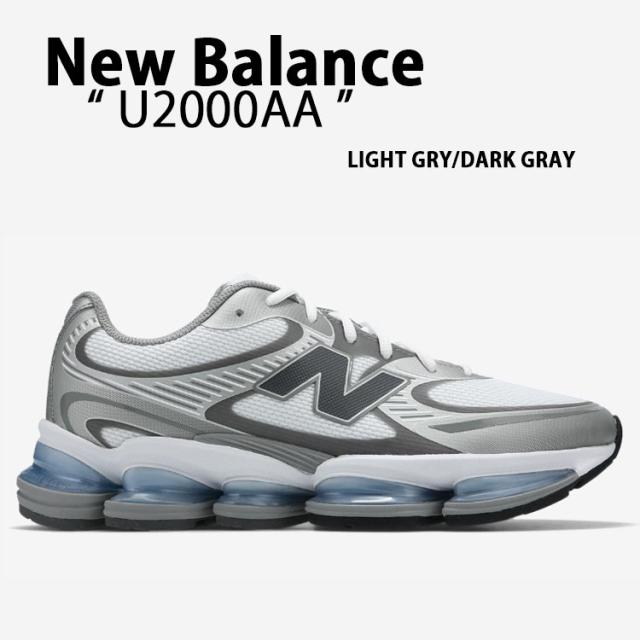 New Balance ニューバランス スニーカー U2000 U2000AA WHITE GRAY ABZORB シューズ アブゾーブ ランニングシューズ ライトグレー