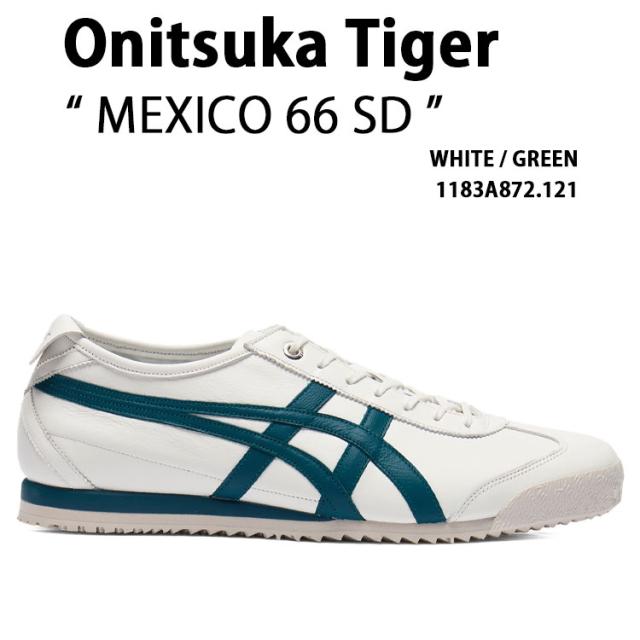 Onitsuka Tiger オニツカタイガー スニーカー MEXICO 66 SD WHITE GREEN 1183A872.121 シューズ メキシコ66 ホワイト グリーン メンズ レディース