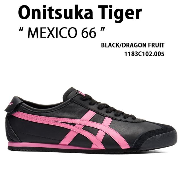 Onitsuka Tiger オニツカタイガー レディース スニーカー MEXICO 66 BLACK PINK 1183C102.005 シューズ メキシコ66 ブラック ピンク