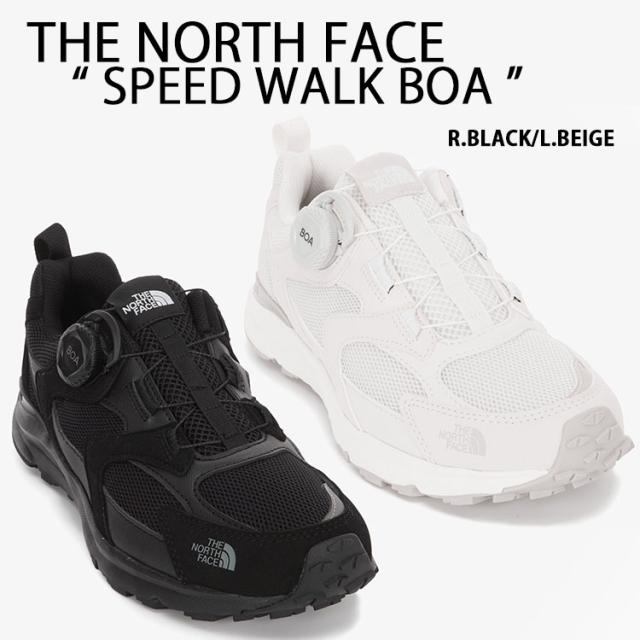 THE NORTH FACE ノースフェイス スニーカー BOAフィットシステム SPEED WALK BOA ダイヤル式シューズ BLACK BEIGE ランニング NS94R01A/B