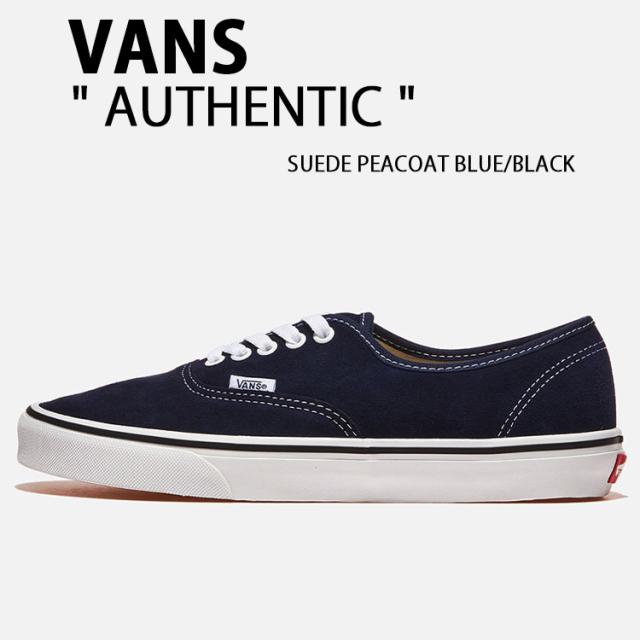 VANS バンズ スニーカー AUTHENTIC SUEDE PEACOAT BLUE BLACK VN000CRTENI オーセンティック スエードピーコートブルー ブラック
