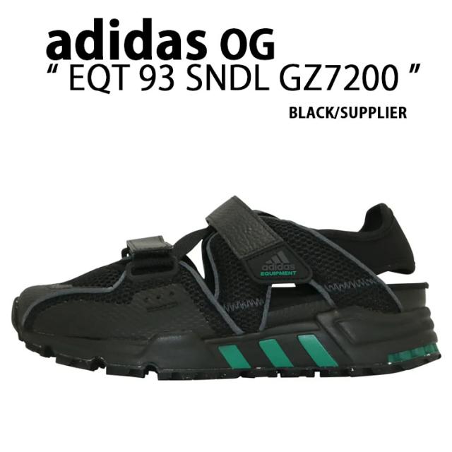 adidas アディダス サンダル スポーツサンダル EQT 93 SNDL GZ7200 エキップメント ストラップサンダル BLACK アウトドアサンダル