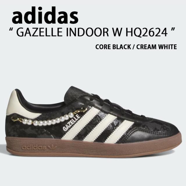 adidas originals アディダス スニーカー GAZELLE INDOOR W HQ2624 BLACK シューズ ガゼルインドアW ブラック レース メンズ レディース