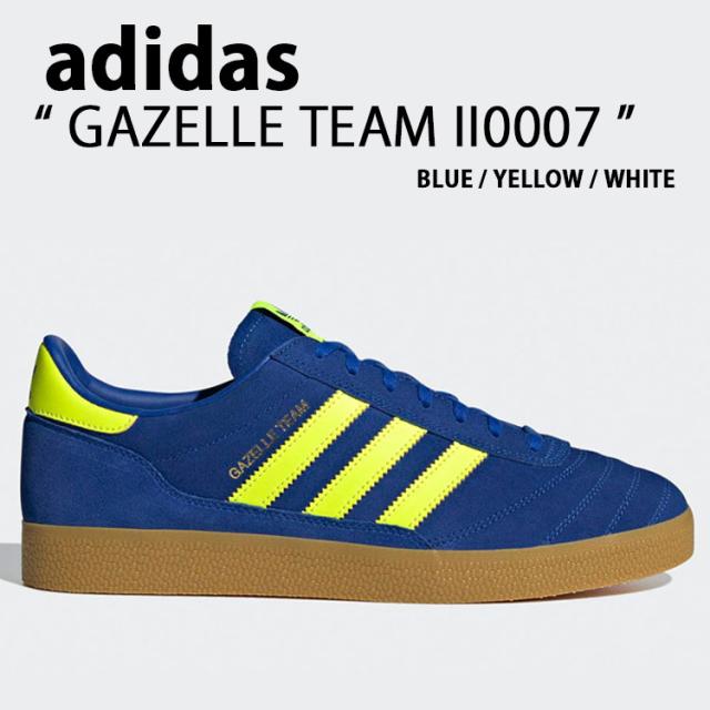 adidas originals アディダス スニーカー GAZELLE TEAM II0007 BLUE YELLOW シューズ ガゼルチーム ブルー イエロー メンズ レディース