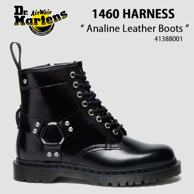Dr.Martens ドクターマーチン 8ホールブーツ 1460 HARNESS 41388001 シューズ 1460ハーネスブーツ BLACK ブラック メンズ レディース