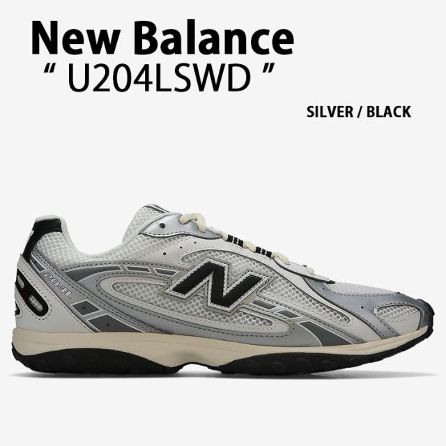 New Balance ニューバランス スニーカー U204LSWD SILVER BLACK シューズ NewBalance204 ランシュー シルバー ブラック メンズ レディース