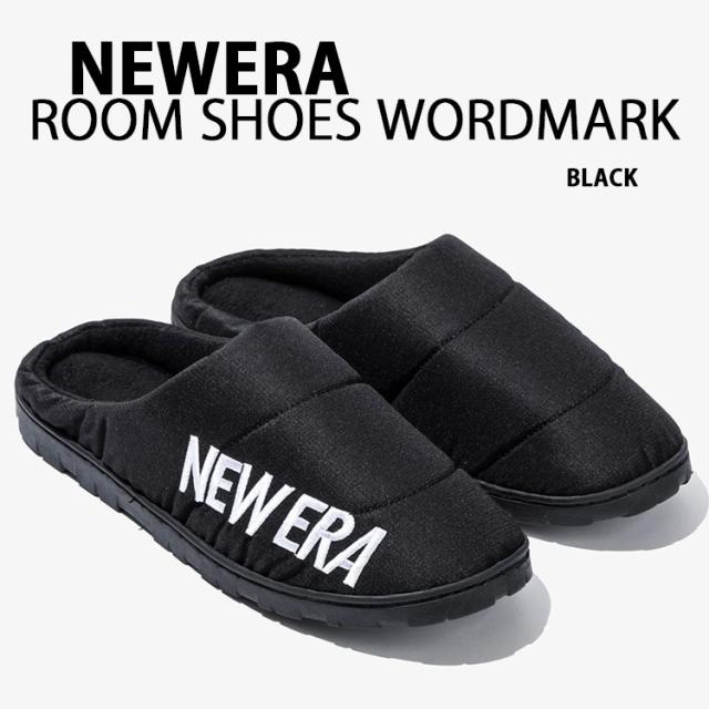 NEWERA ニューエラ ルームシューズ ミュールスリッパ ROOM SHOES WORLDMARK インドアシューズ サンダル ミュール シューズ BLACK 室内