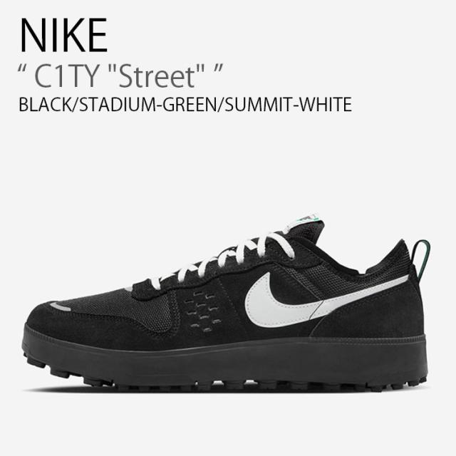 NIKE ナイキ スニーカー C1TY Street シティ FZ3863-006 ローカット ブラック グリーン ホワイト メンズ レディース 男性用 女性用