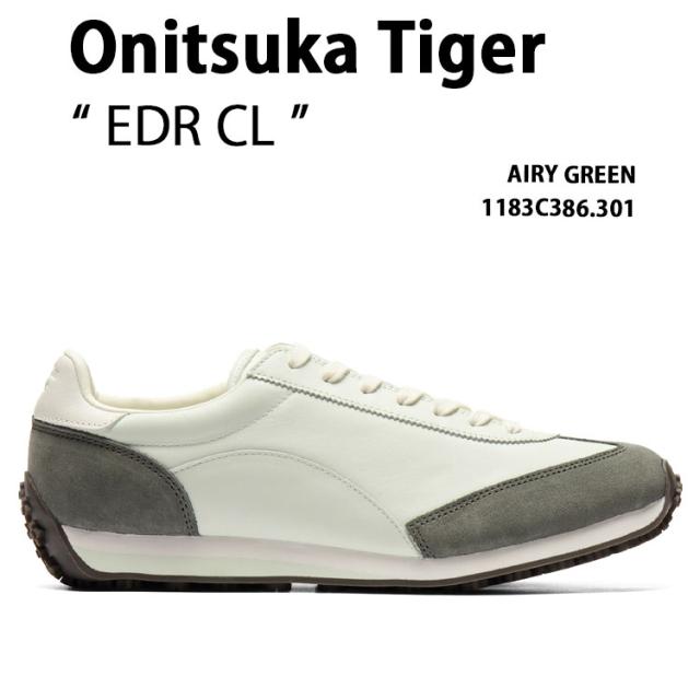 Onitsuka Tiger オニツカタイガー スニーカー EDR CL 1183C386.301 シューズ スエード T-トゥ WHITE GREEN メンズ レディース