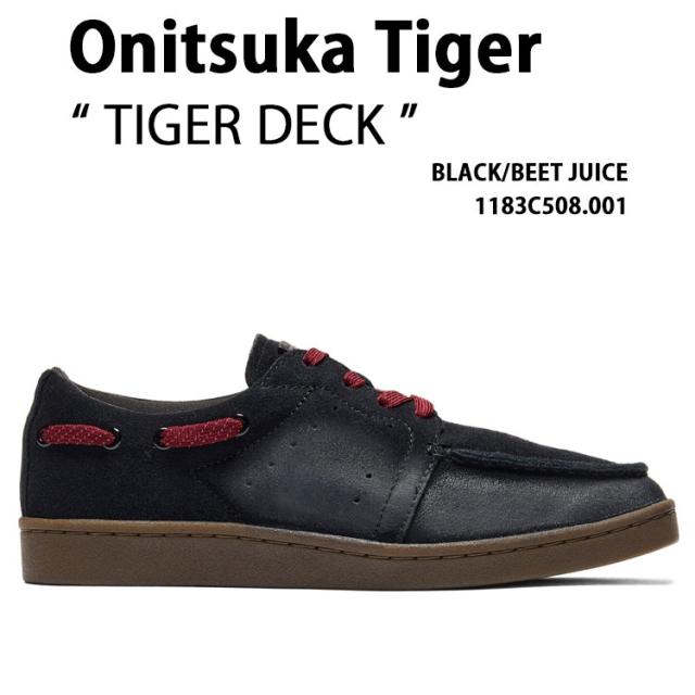 Onitsuka Tiger オニツカタイガー メンズ スニーカー TIGER DECK 1183C508.001 シューズ タイガーデック BLACK ブラック ガムソール