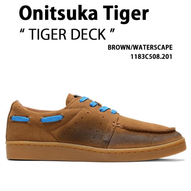 Onitsuka Tiger オニツカタイガー メンズ スニーカー TIGER DECK 1183C508.201 シューズ タイガーデック BROWN ブラウン ガムソール