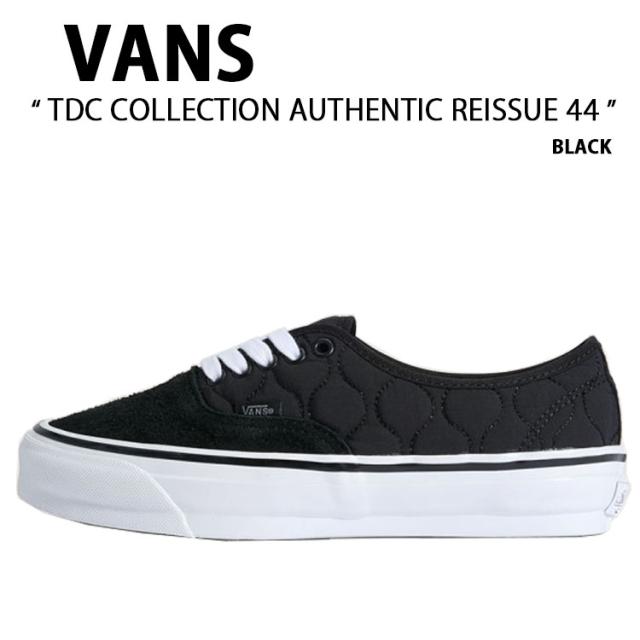 VANS バンズ スニーカー TDC COLLECTION AUTHENTIC REISSUE 44 BLACK VN000EBUCJK TDC コレクション オーセンティック リイシュー44 ブラック 男性用 女性用