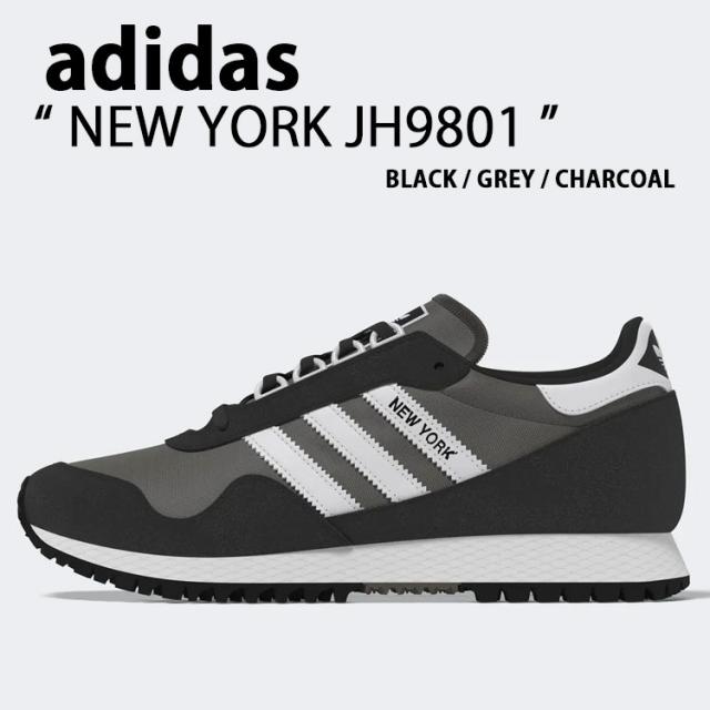 adidas originals アディダス スニーカー NEW YORK JH9801 BLACK GREY シューズ ニューヨーク ブラック グレー メンズ レディース