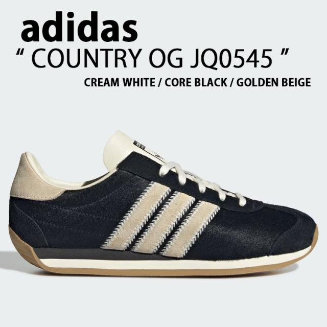 adidas Originals アディダス オリジナルス スニーカー COUNTRY OG JQ0545 シューズ カントリーOG ブラック クリーム メンズ レディース
