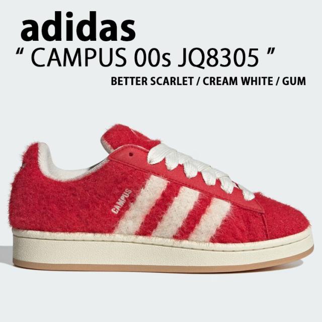 adidas Originals アディダス レディース スニーカー CAMPUS 00s JQ8305 RED シューズ キャンパス00s レッド 柔らか スエード 女性用