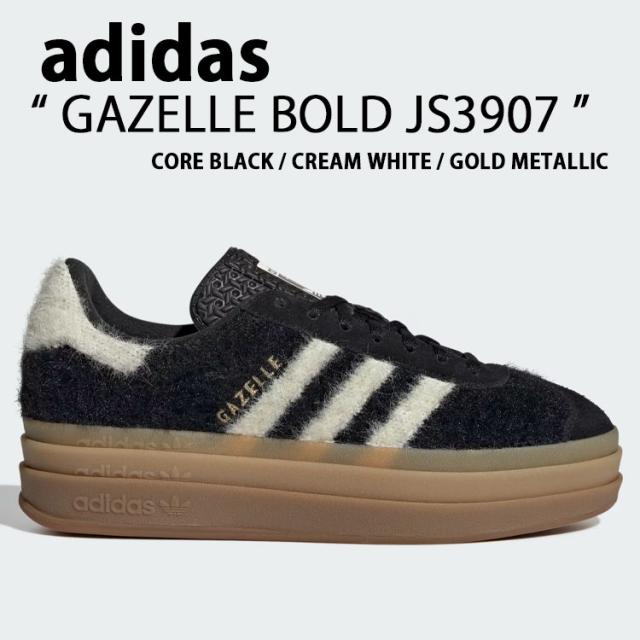 adidas originals アディダス レディース 厚底 スニーカー GAZELLE BOLD JS3907 シューズ ガゼルボールド ブラック 柔らか ガムソール
