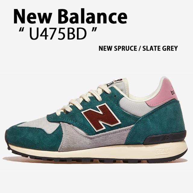 New Balance ニューバランス スニーカー U475BD GREEN GRAY シューズ NewBalance475 ランニングシューズ スエード グリーン グレー