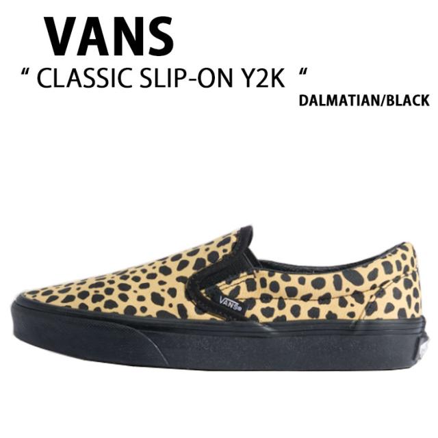 VANS バンズ スニーカー CLASSIC SLIP-ON Y2K DALMATIAN BLACK VN000D6YEZI クラシック スリッポン Y2K ダルメシアン ブラック 女性用