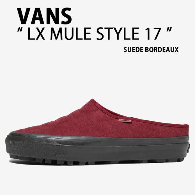 VANS バンズ ミュールスニーカー LX MULE STYLE 17 VN000DAEBRD シューズ LXミュールスタイル17 RED BLACK レッド ブラック