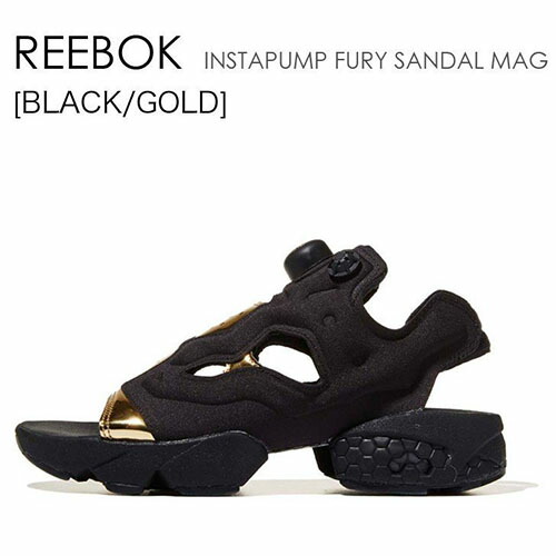 REEBOK リーボック スニーカー INSTAPUMP FURY Sandal MAG ブラック ゴールド ポンプ サンダル BD3184 リーボック