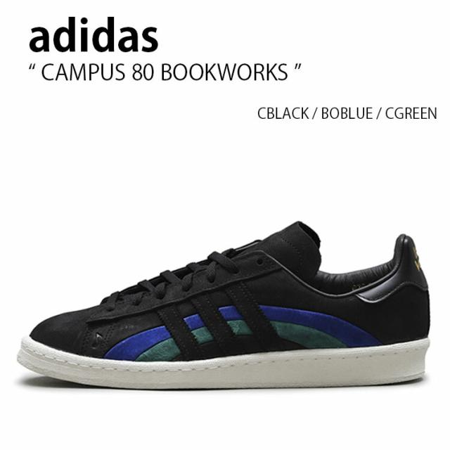 adidas アディダス スニーカー CAMPUS 80 BOOKWORKS CBLACK BOBLUE CGREEN GW3246