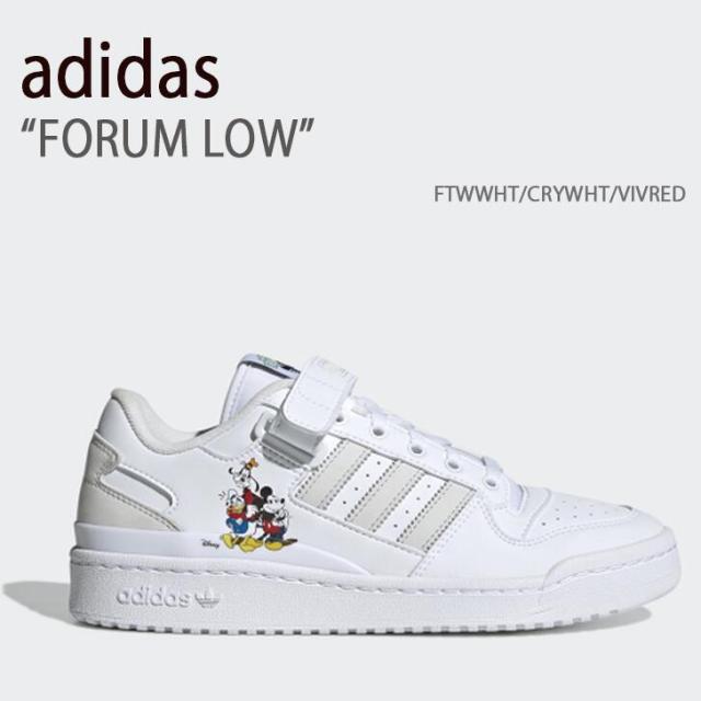 adidas アディダス スニーカー FORUM LOW フォーラム ロー FTWWHT CRYWHT VIVRED GW9535