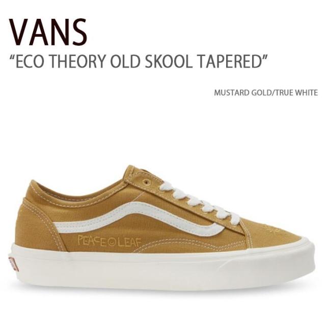 VANS スニーカー ECO THEORY OLD SKOOL TAPERED MUSTARD GOLD TRUE WHITE VN0A54F4ASW1