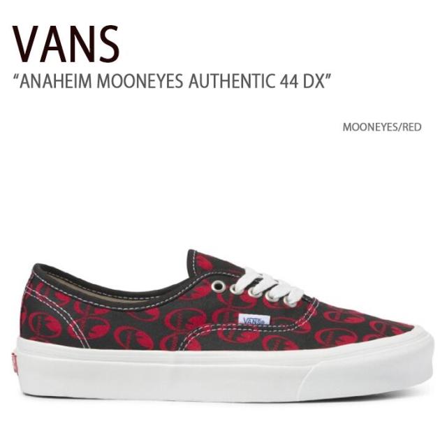 VANS スニーカー ANAHEIM MOONEYES AUTHENTIC 44 DX MOONEYES RED VN0A5KX4AVO1
