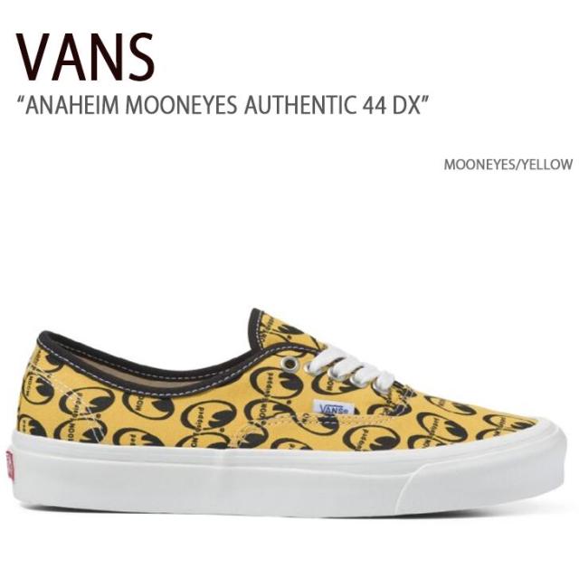 VANS スニーカー ANAHEIM MOONEYES AUTHENTIC 44 DX MOONEYES YELLOW VN0A5KX4AVQ1