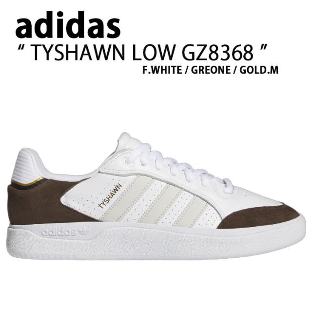 adidas アディダス スニーカー TYSHAWN LOW WHITE BRONW GOLD GZ8368