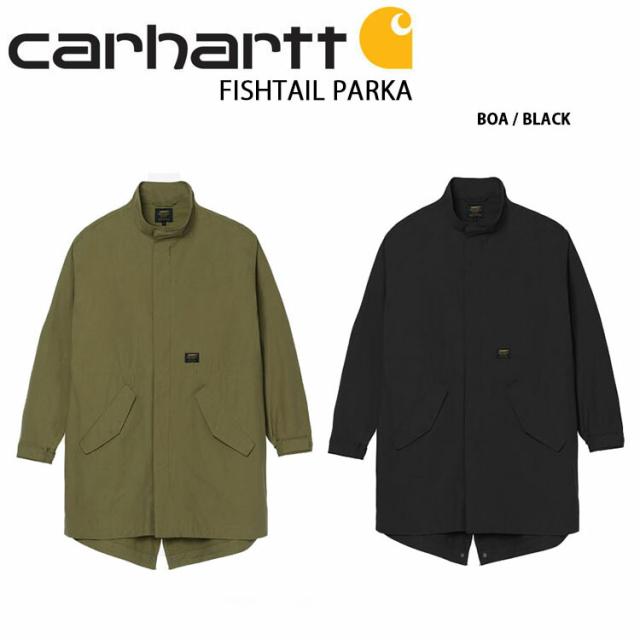 CARHARTT カーハート ジャケット FISHTAIL PARKA フィッシュテール パーカー モッズコート コート マウンテンジャケット フーディー フード ブラック カーキ メンズ レディース ユニセックス 男性用 女性用 CA21FWJALL