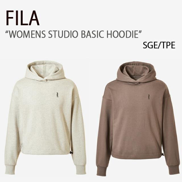 FILA フィラ WOMENS STUDIO BASIC HOODIE ウィメンズ スタジオ ベーシック フーディー パーカー フード レディース 女性用 FS2POD3253F_SGE FS2POD3253F_TPE