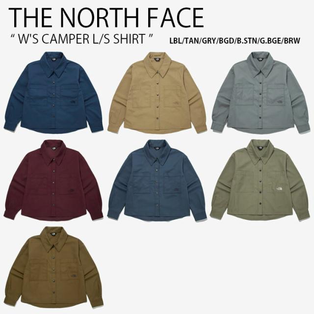 THE NORTH FACE ノースフェイス ライトアウター W’S CAMPER L/S SHIRT NH8LM80A/B/C/D/F/G/H
