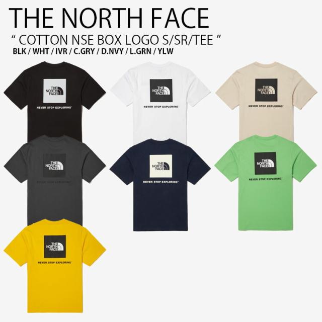THE NORTH FACE ノースフェイス Tシャツ COTTON NSE BOX LOGO S/SR/TEE NT7UN56A/B/C/D/E/F/G