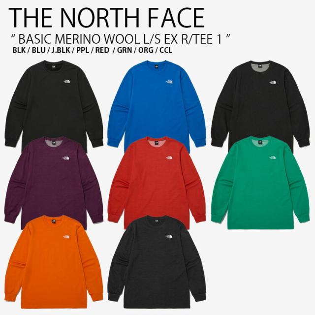 THE NORTH FACE ノースフェイス ロンT BASIC MERINO WOOL L/S EX R/TEE 1 NI7TN62A/B/C/D/E/F/G/H